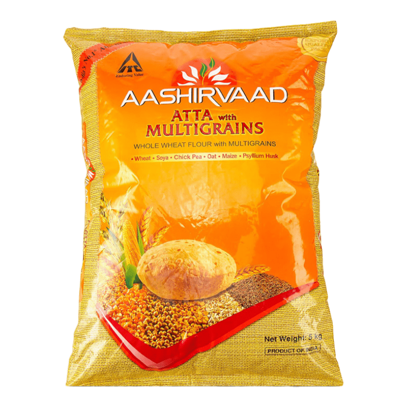 Aashirvaad - 5kg Multigrain Atta (Whole Wheat Flour) – Masala Markt
