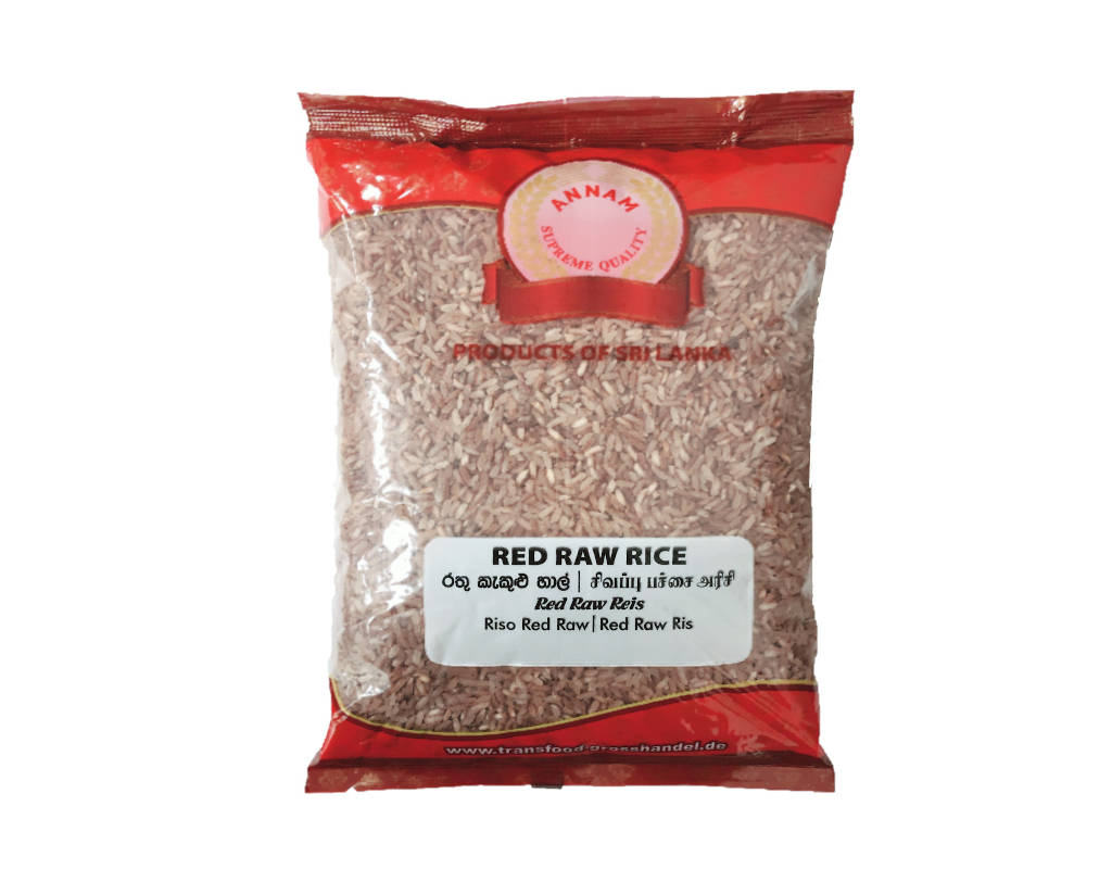 Annam – 1 kg Red Raw Rice – Masala Markt